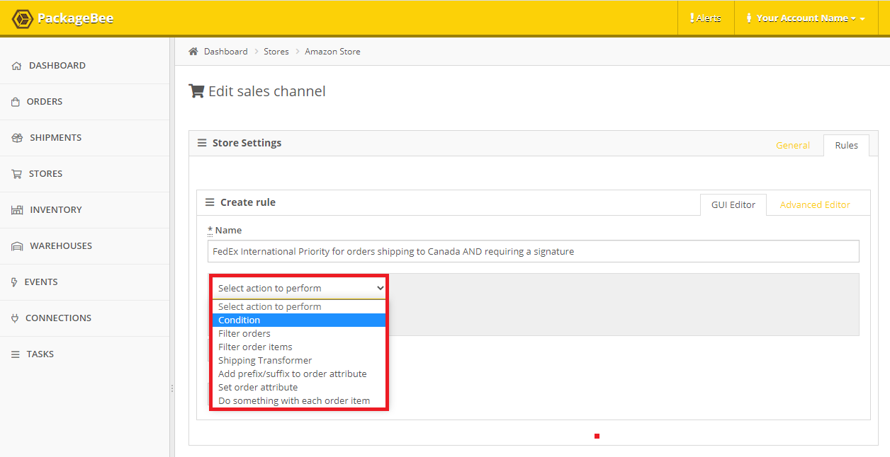 Logical Operators (And, Or, Not) in Order Rules – PackageBee