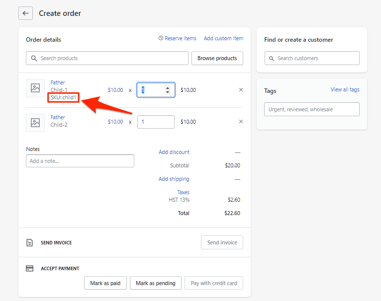 Shopify Assign SKUs To Product Variants PackageBee